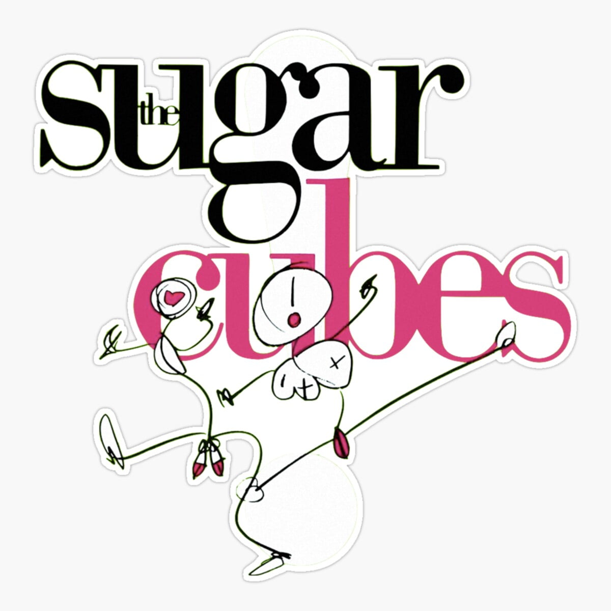 Maneki The Sugarcubes Sticker, Phone Decal Water Bottle Stickers Car ...