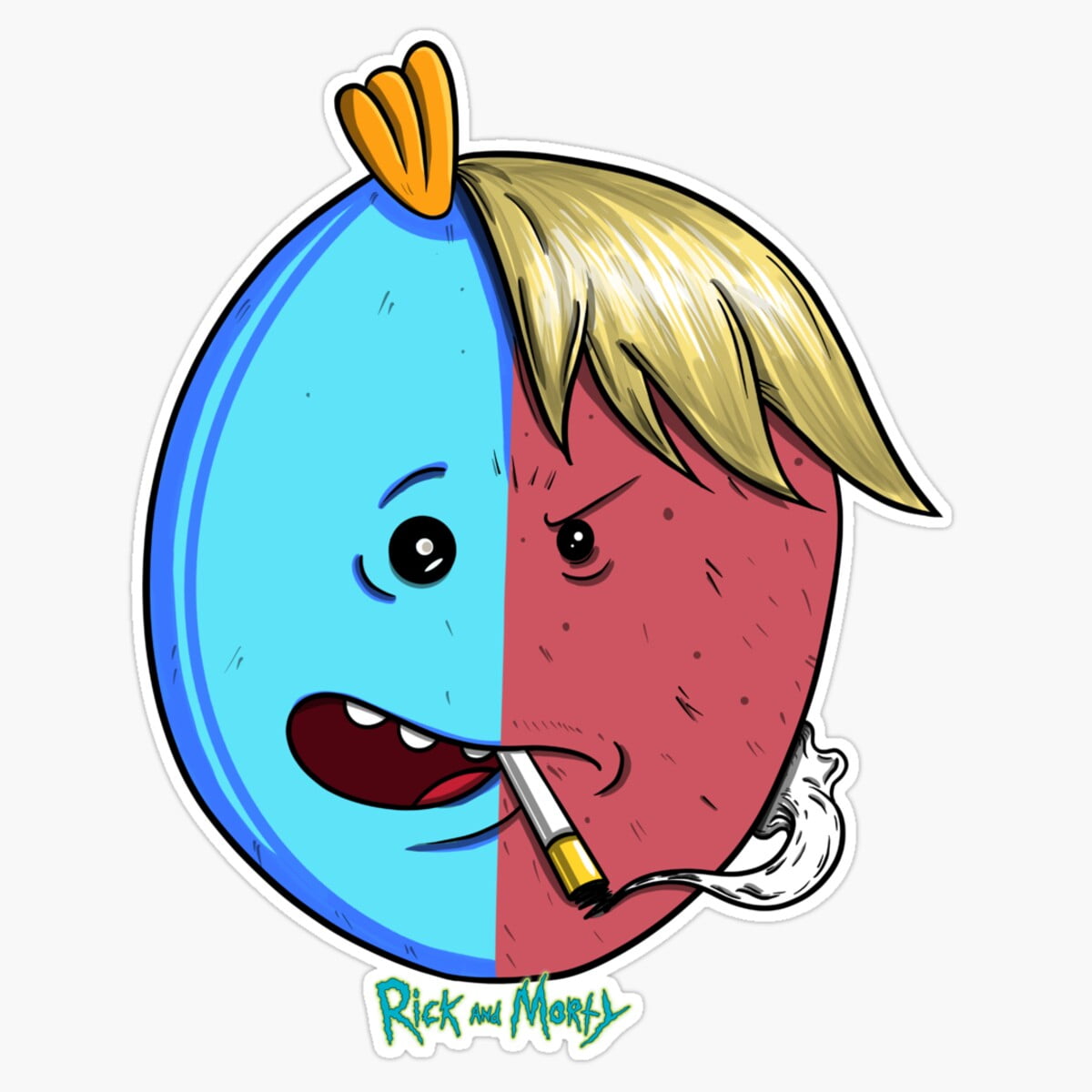 Maneki The Tale Of Two Mr. Meeseeks Er, Phone Decal Water Bottle ...