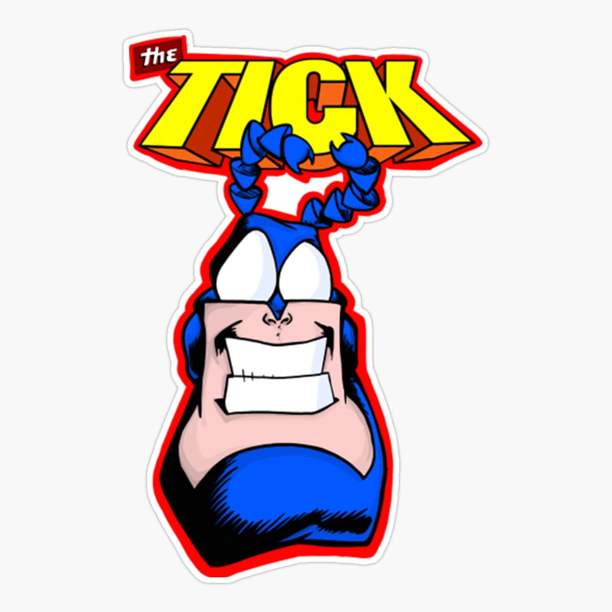 Maneki The Tick Er, Phone Decal Water Bottle Stickers Car Decals, Funny ...