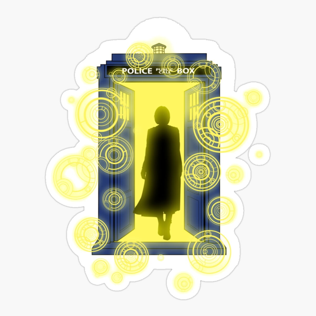 Maneki The Time Of The Doctor Er, Phone Decal Water Bottle Stickers Car ...