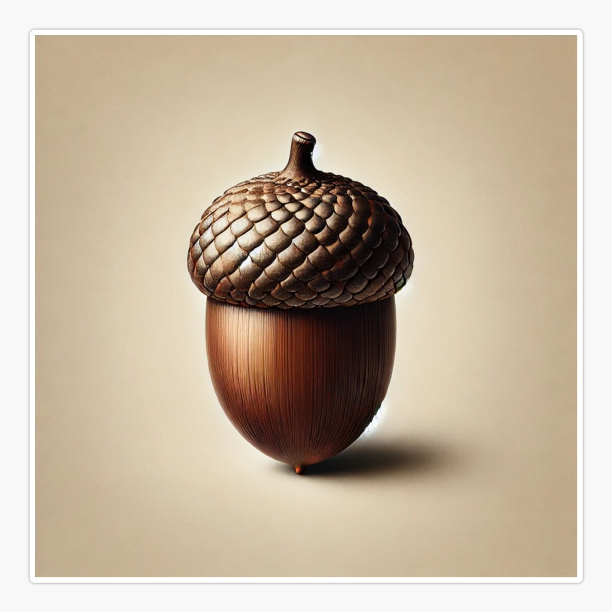 Maneki The Timeless Acorn – A Symbol Of Strength Sticker, Phone Decal ...