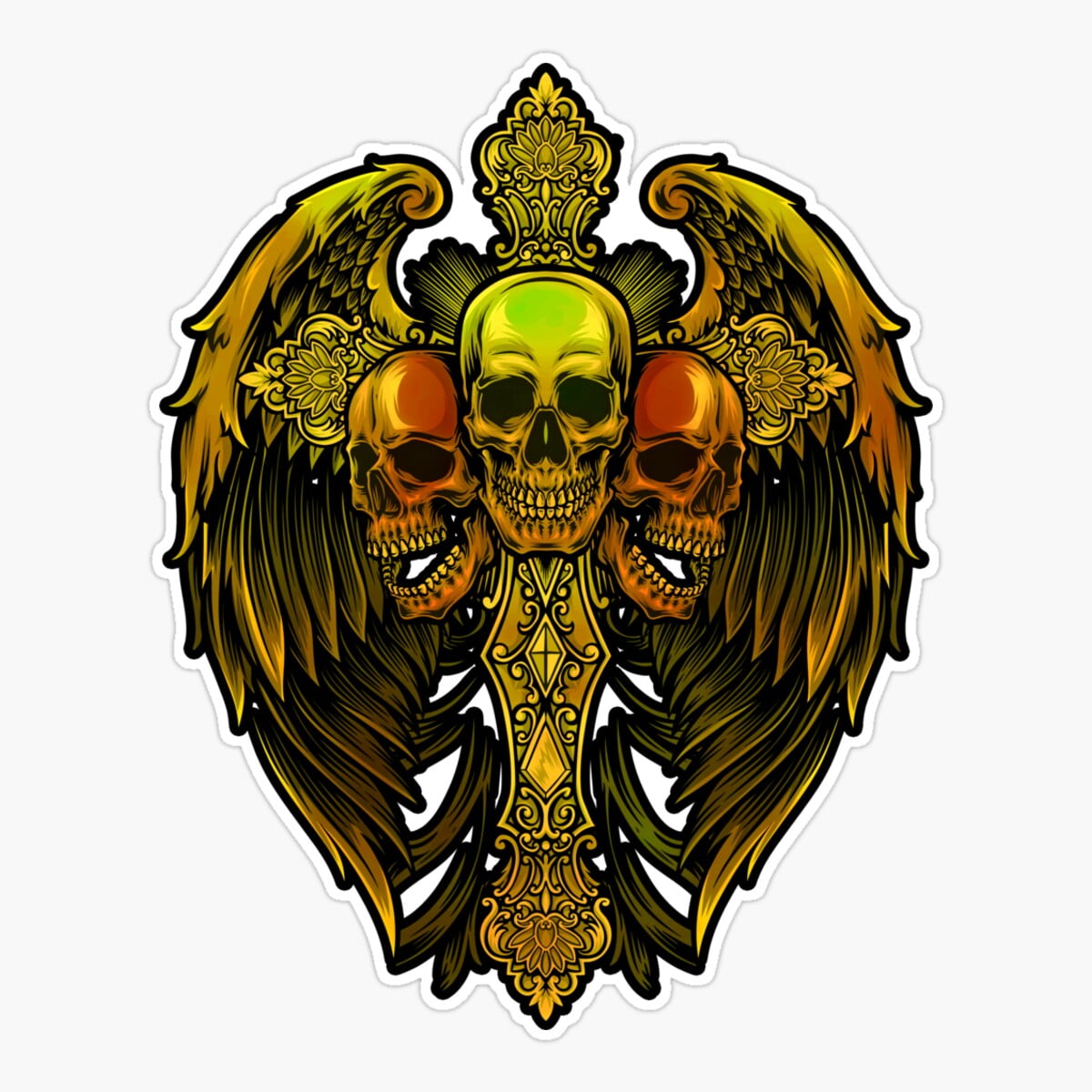 Maneki The Trinity And The Angel O Death Er, Phone Decal Water Bottle ...