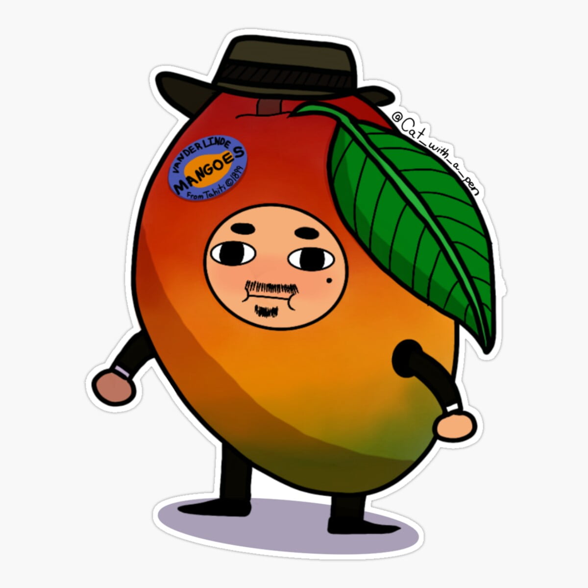 Maneki The Van Der Fruit Gang- Dutch Er, Phone Decal Water Bottle ...