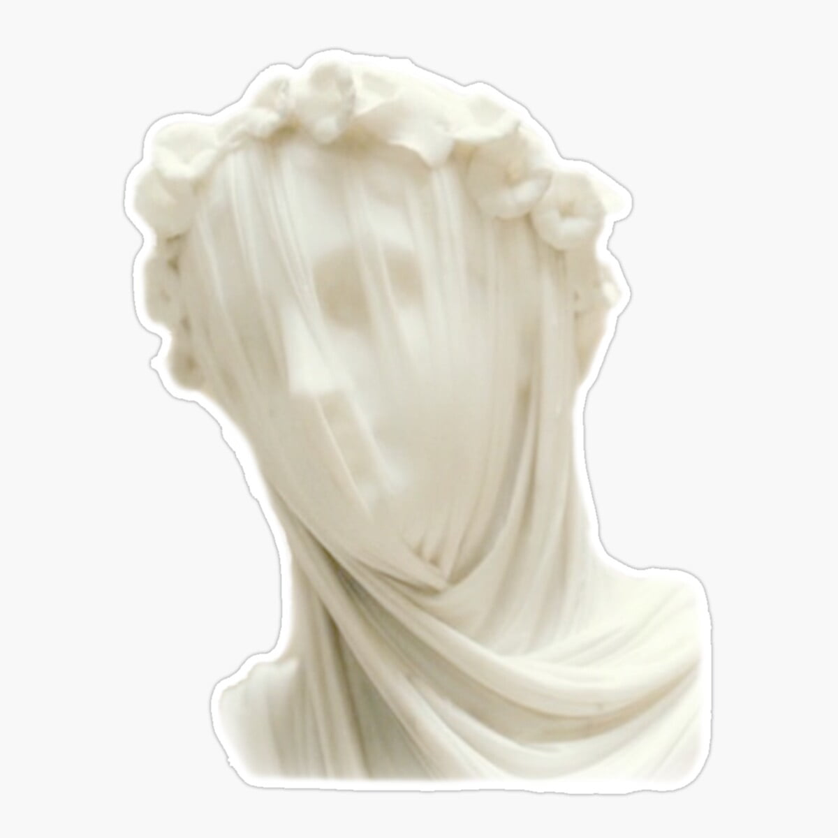 Maneki The Veiled Virgin In The Garden - Dark Academia Sticker, Phone ...