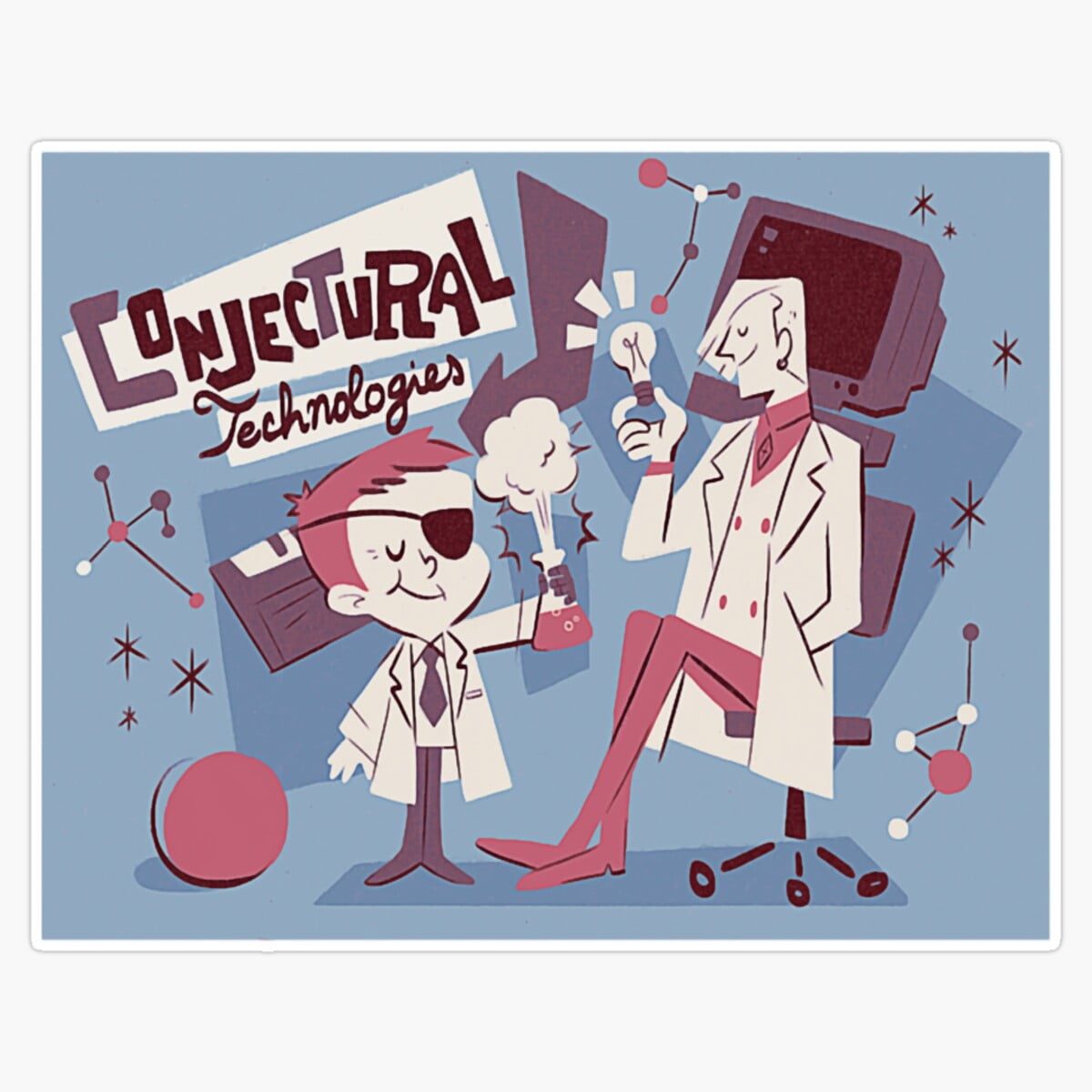 Maneki The Venture Bros Conjectural Technologies Er, Phone Decal Water Bottle Stickers Car ...