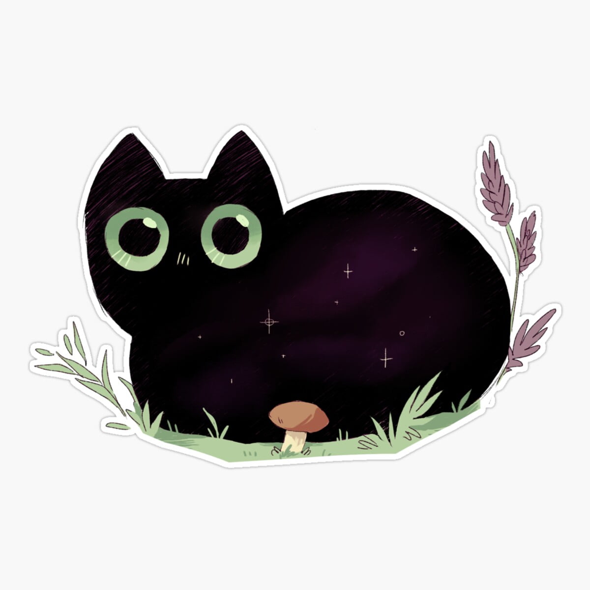 Maneki The Void Stares Back Sticker, Phone Decal Water Bottle Stickers ...