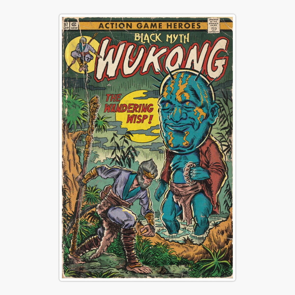 Maneki The Wandering Wisp! Black Myth Wukong Comic Book Cover Fan Art ...
