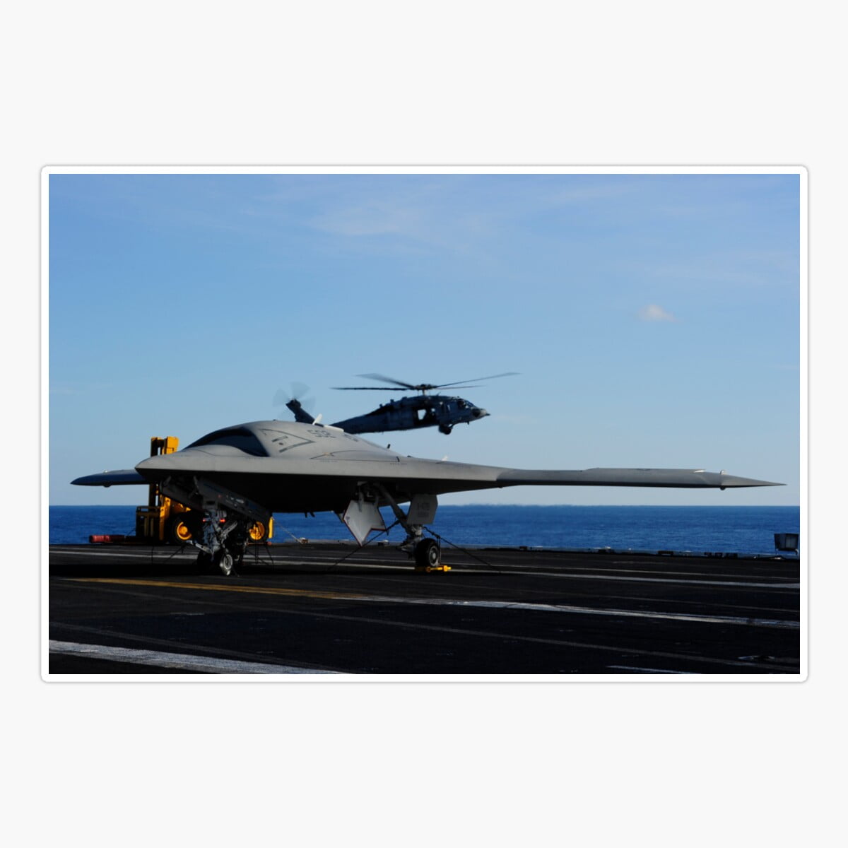 Maneki The X-47B Unmanned Combat Air System Aboard Uss Harry S. Truman ...