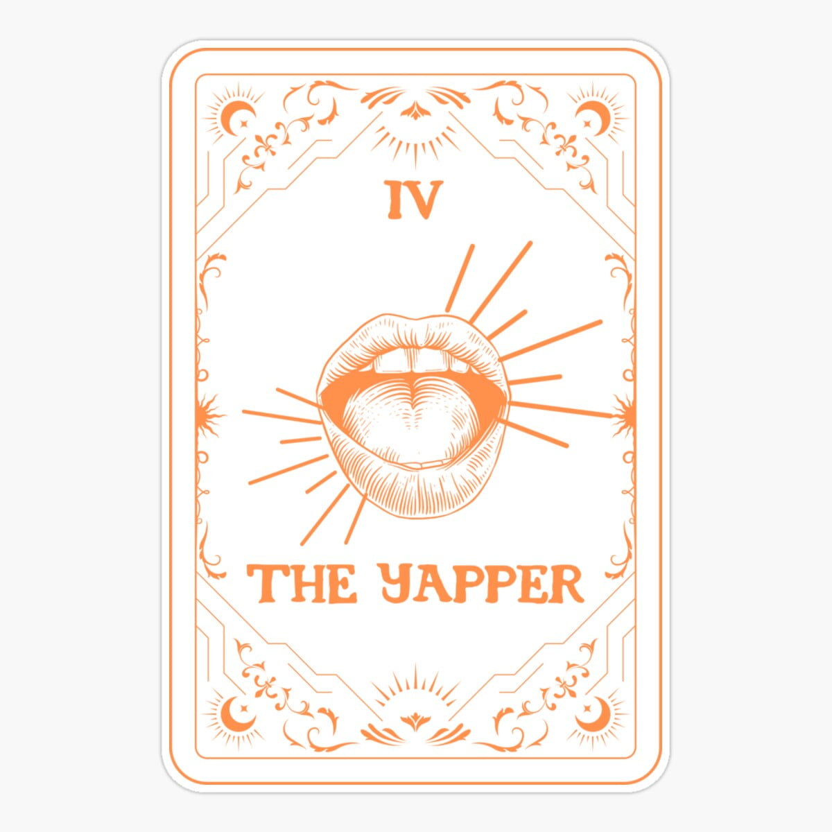 Maneki The Yapper Tarot Card Er, Phone Decal Water Bottle Stickers Car ...