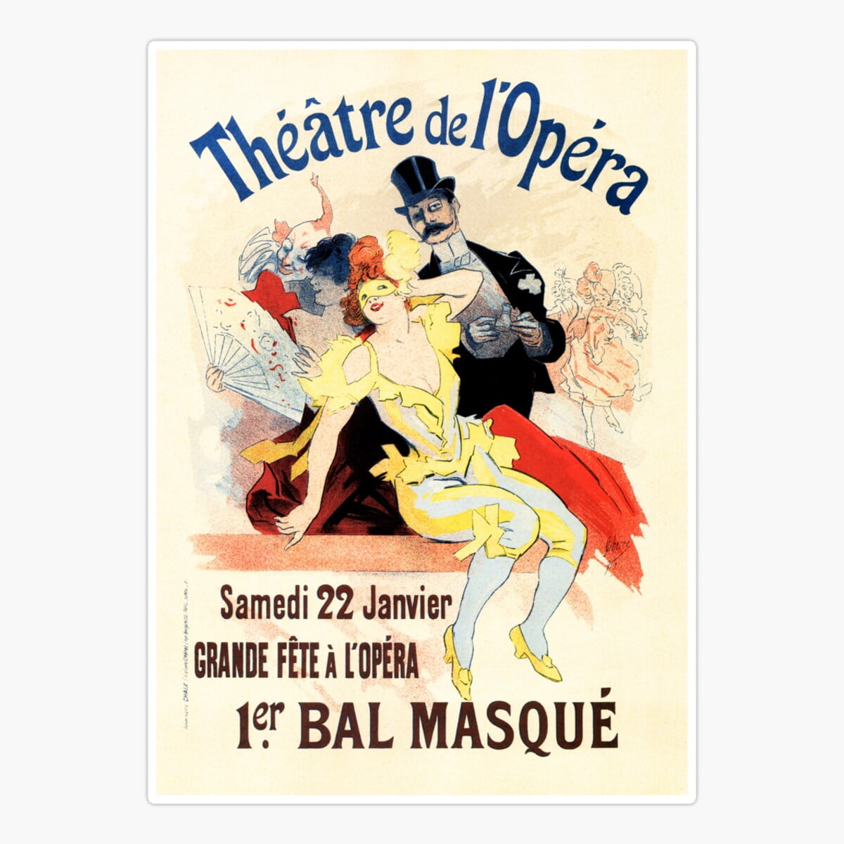 Maneki Theatre De L 'Opera Belle Epoque Paris Opera Advertisement ...