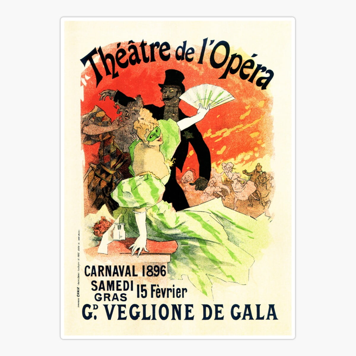 Maneki Theatre De L' Opera Paris Opera By Jules Cheret Vintage French ...