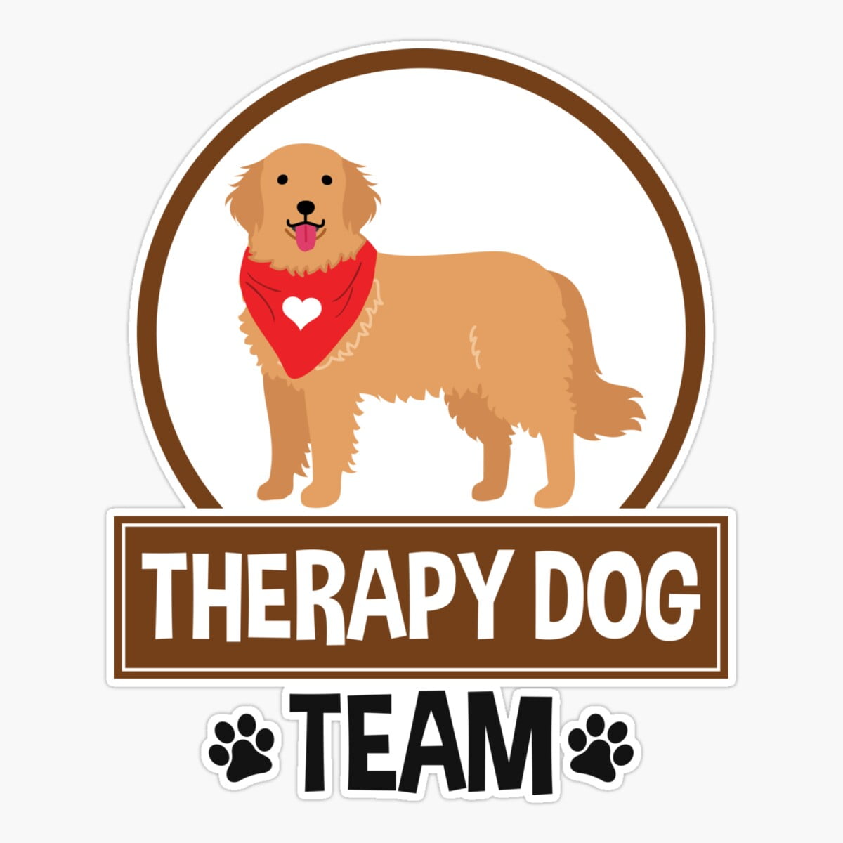 Maneki Therapy Dog Team Er, Phone Decal Water Bottle Stickers Car ...