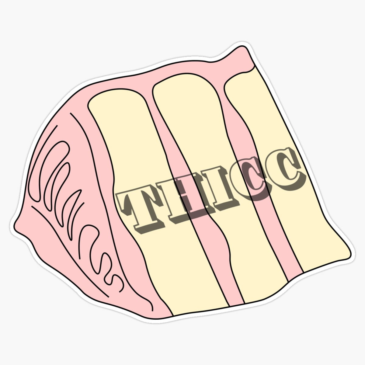 Maneki Thicc Cake Er, Phone Decal Water Bottle Stickers Car Decals ...