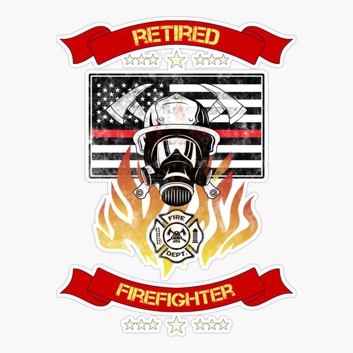 Maneki Thin Red Line Firefighter Firefighters Professional Hero ...