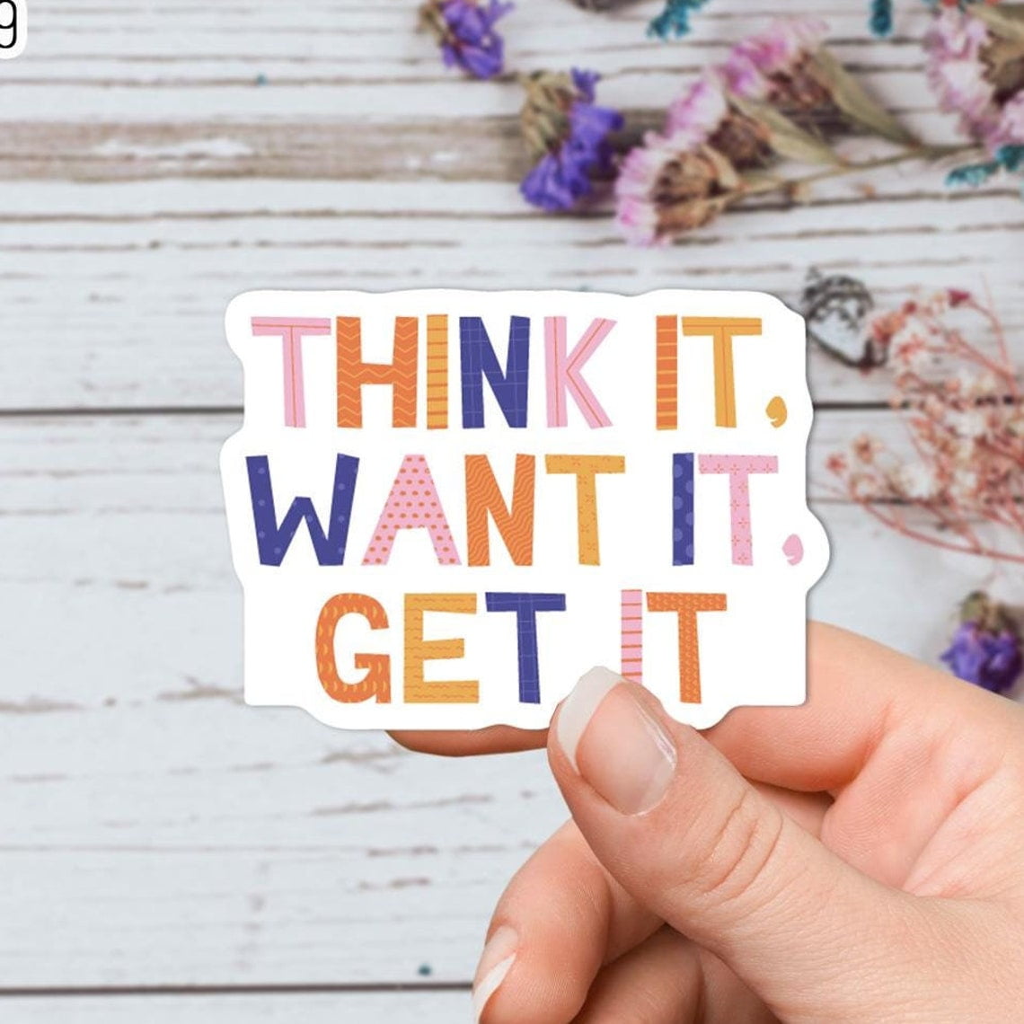 Maneki Think It Want It Get It Positive Er, Motivational Laptop Er ...