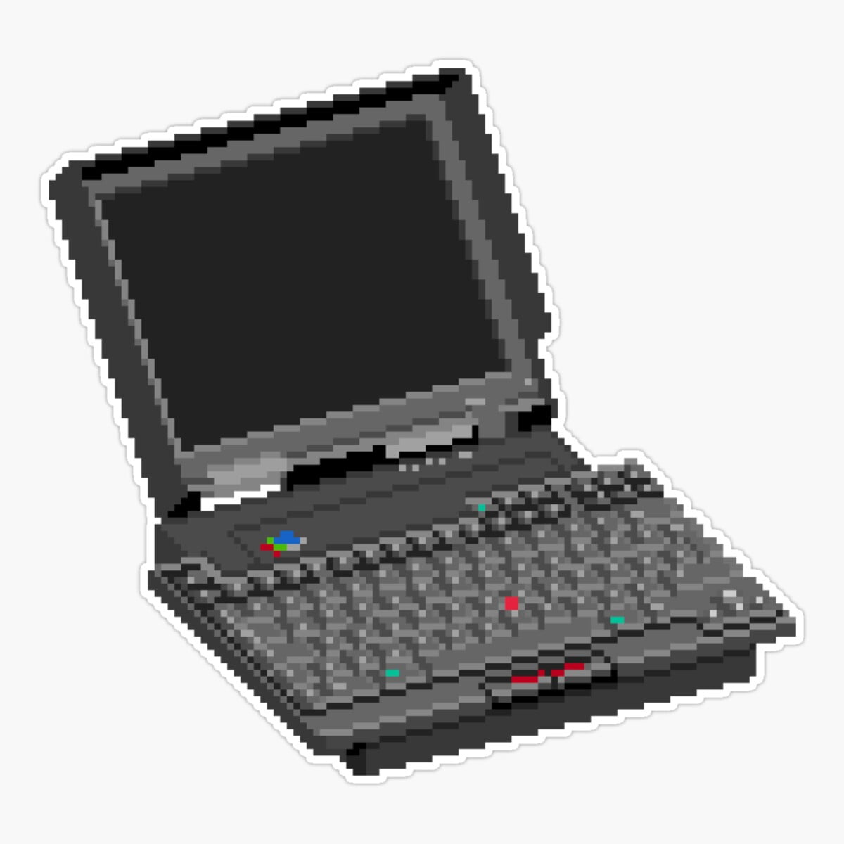 Maneki Thinkpad 701 Pixel Art Sticker, Phone Decal Water Bottle ...