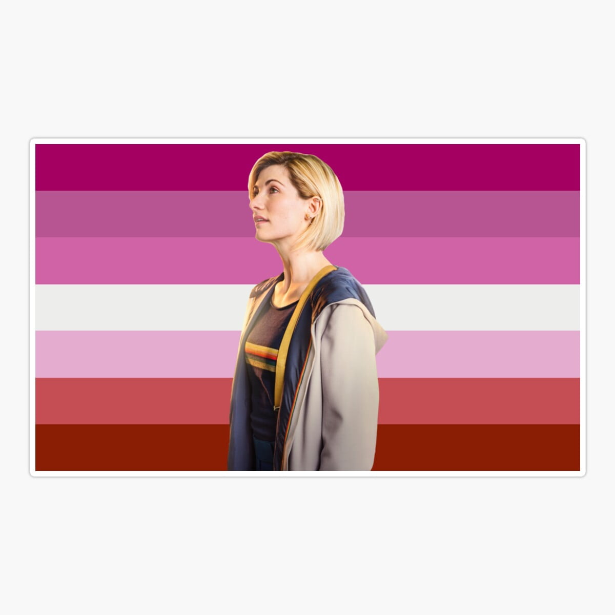 Maneki Thirteenth Doctor Flag Er, Phone Decal Water Bottle Stickers Car ...