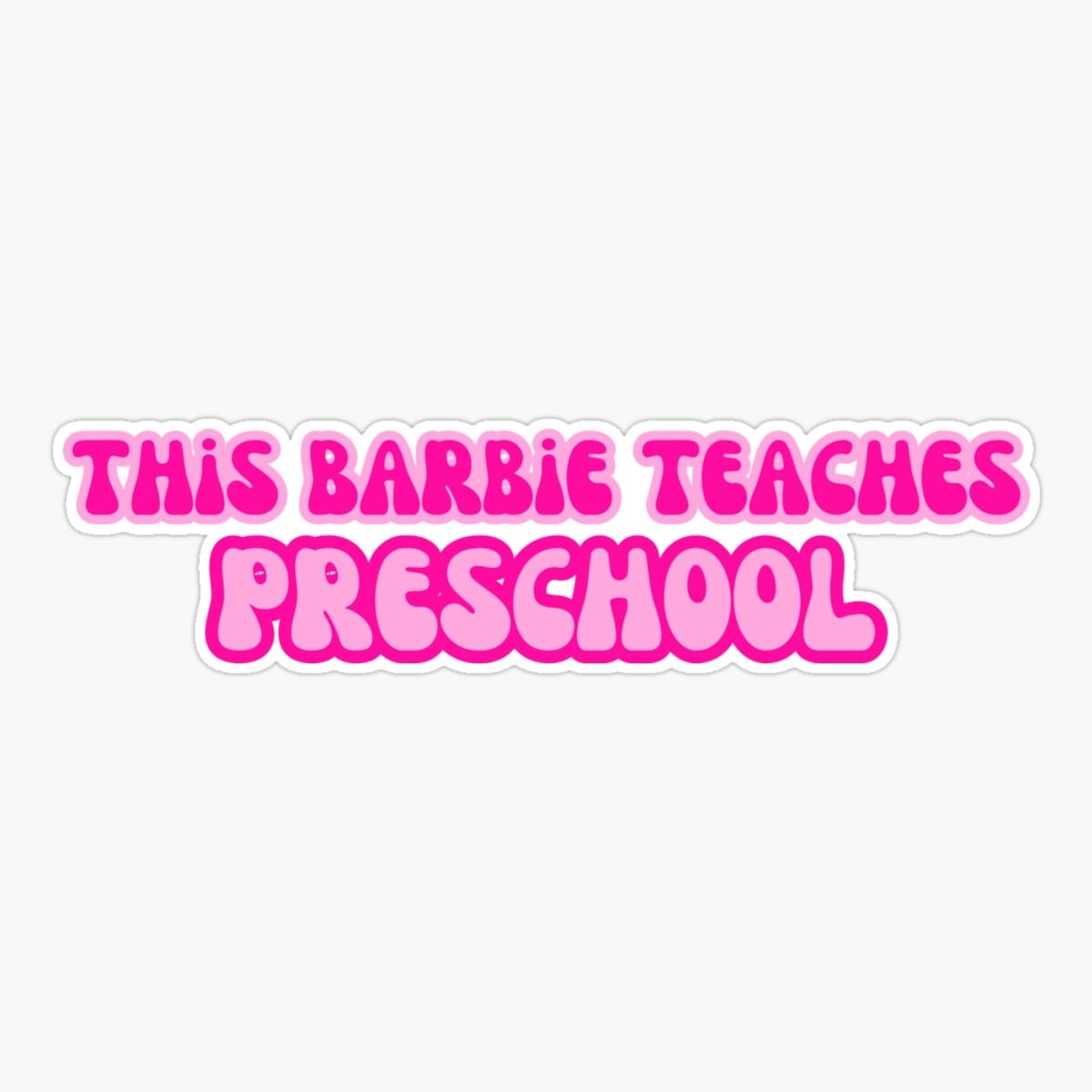 Maneki This Barbie Teaches Preschool Er, Phone Decal Water Bottle ...