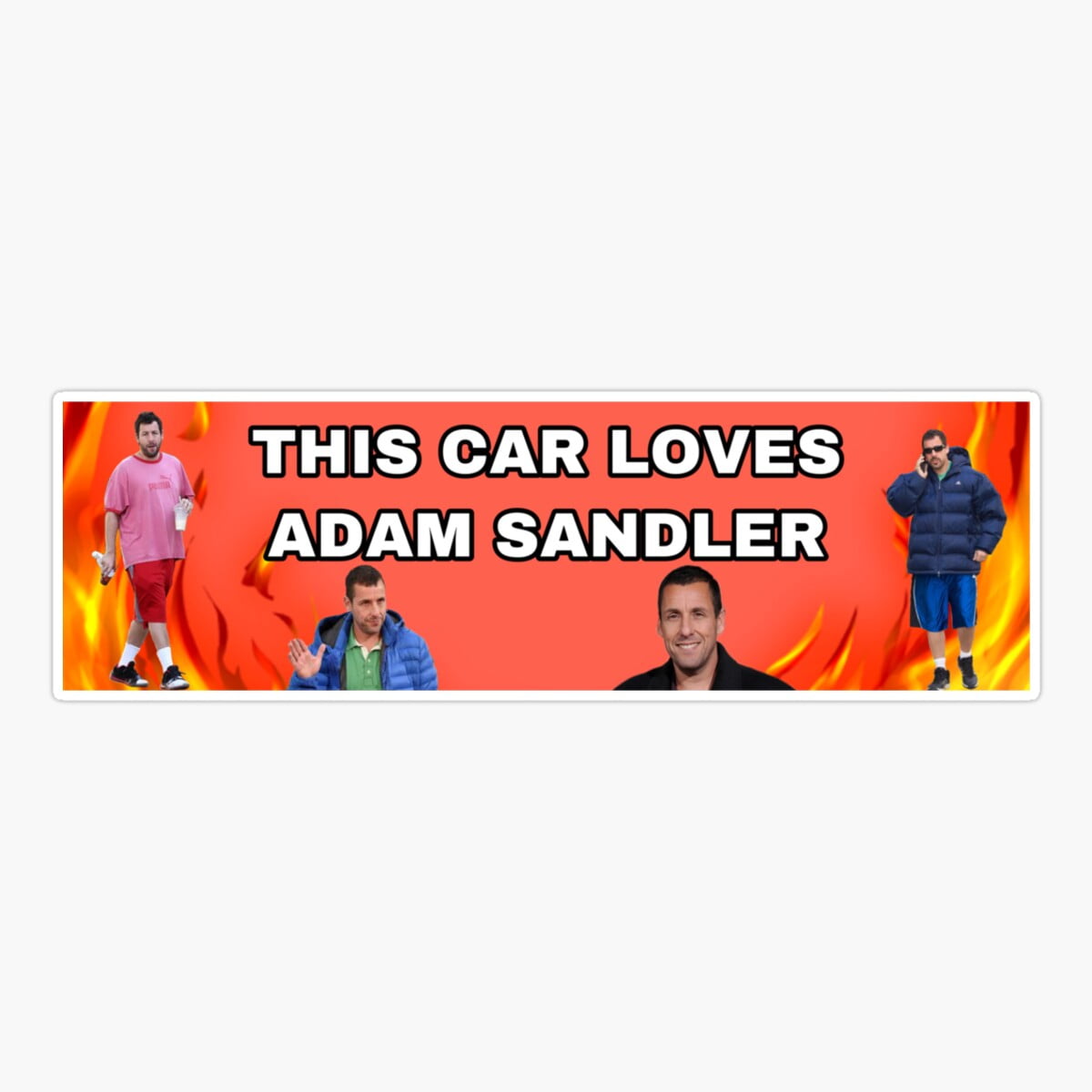 Maneki This Car Loves Adam Sandler Er, Phone Decal Water Bottle ...