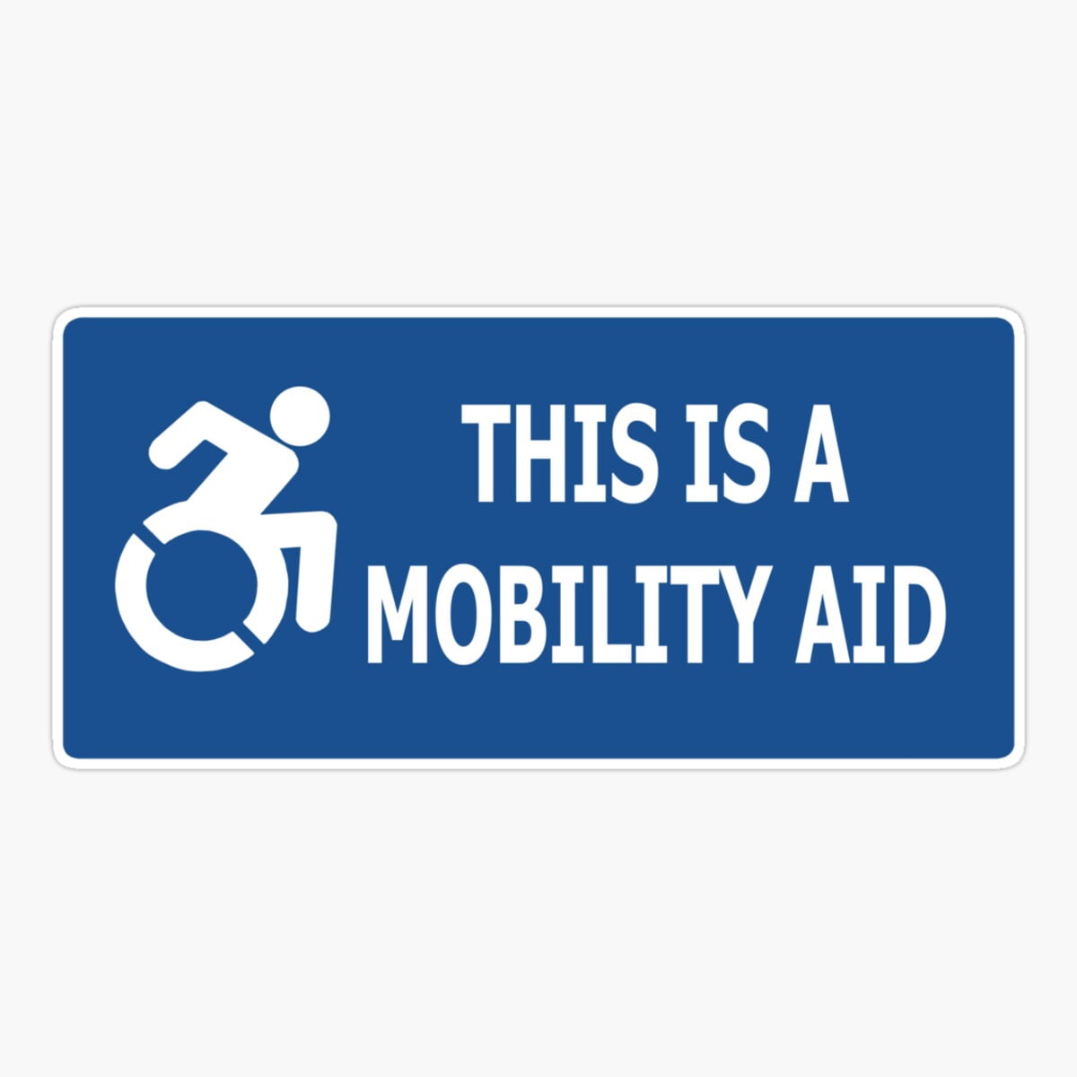 Maneki This Is A Mobility Aid With Symbol Of Access Er, Phone Decal ...
