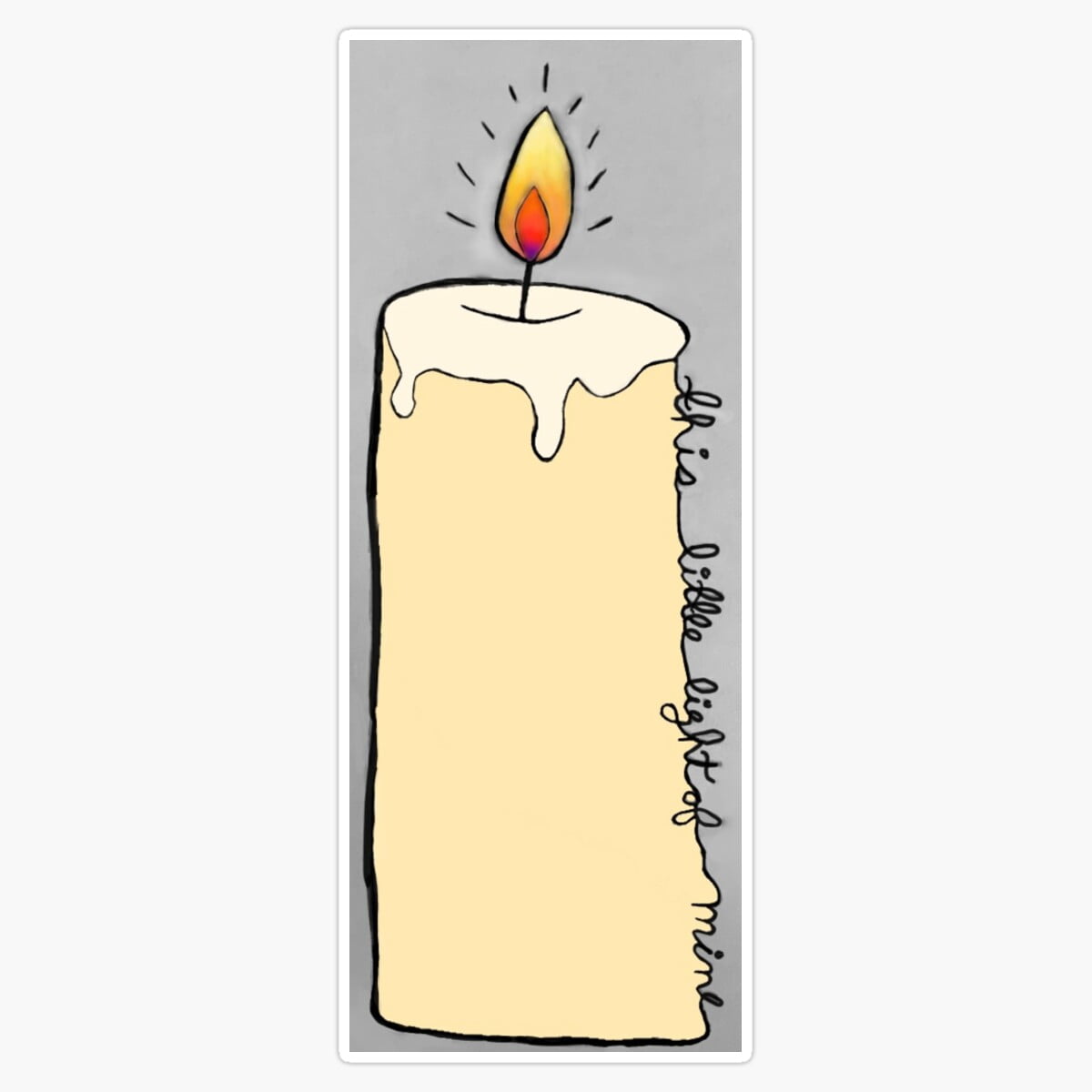 Maneki This Little Light Of Mine Er, Phone Decal Water Bottle Stickers ...