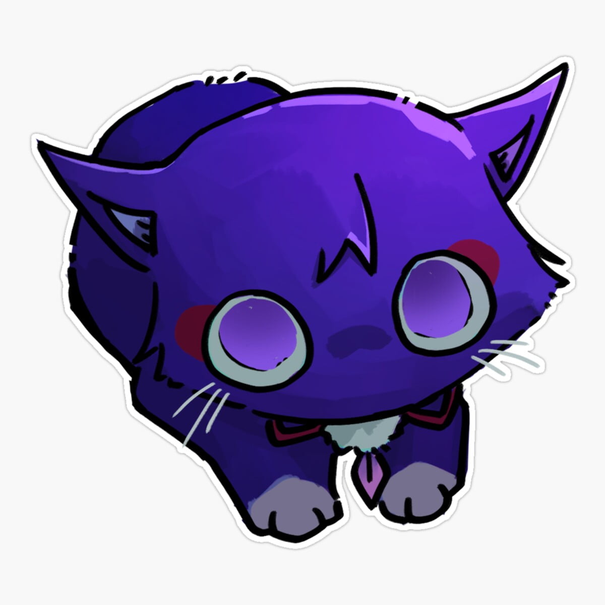 Maneki Those Eyes Would Always Lie Sticker, Phone Decal Water Bottle ...