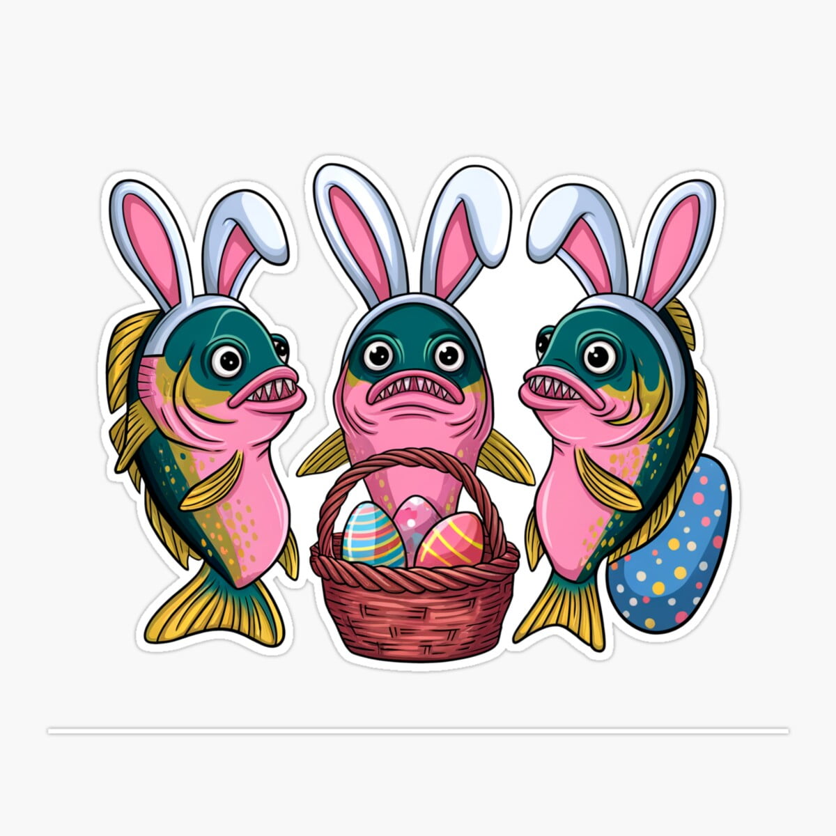 Maneki Three Easter Bunny B Ishes Hunting Eggs Basket Colorul Er, Phone ...