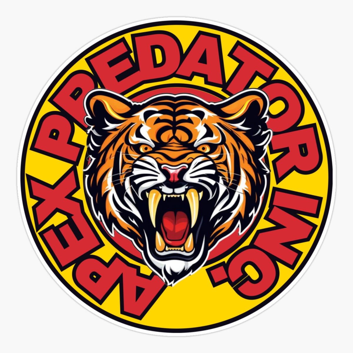 Maneki Tiger Apex Predator Inc. Er, Phone Decal Water Bottle Stickers ...