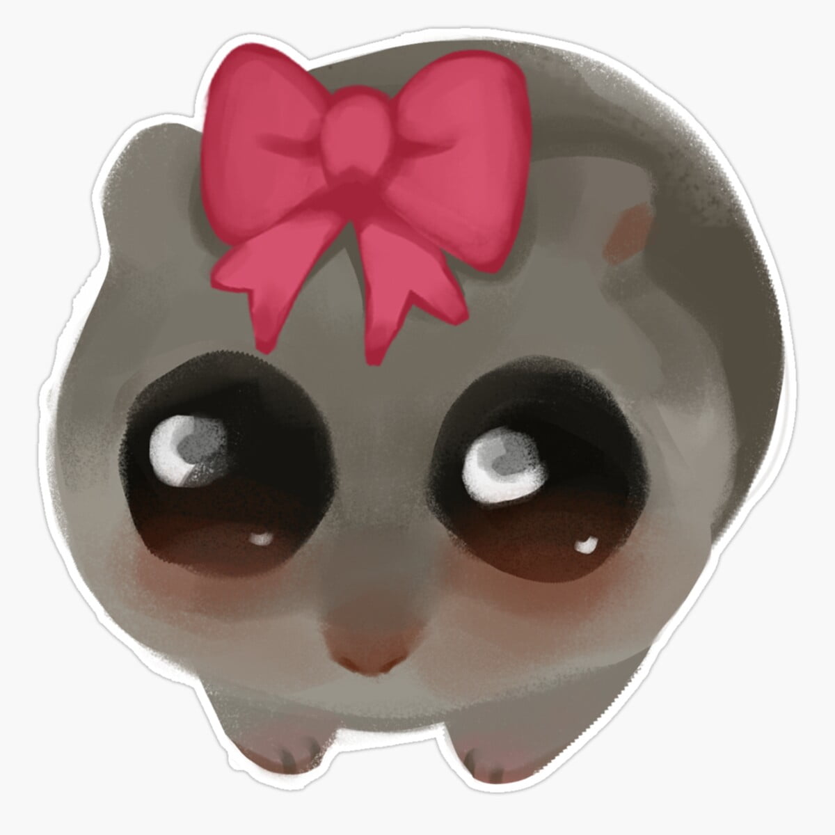 Maneki Tiktok Sad Violin Hamster With Bow Er, Phone Decal Water Bottle ...