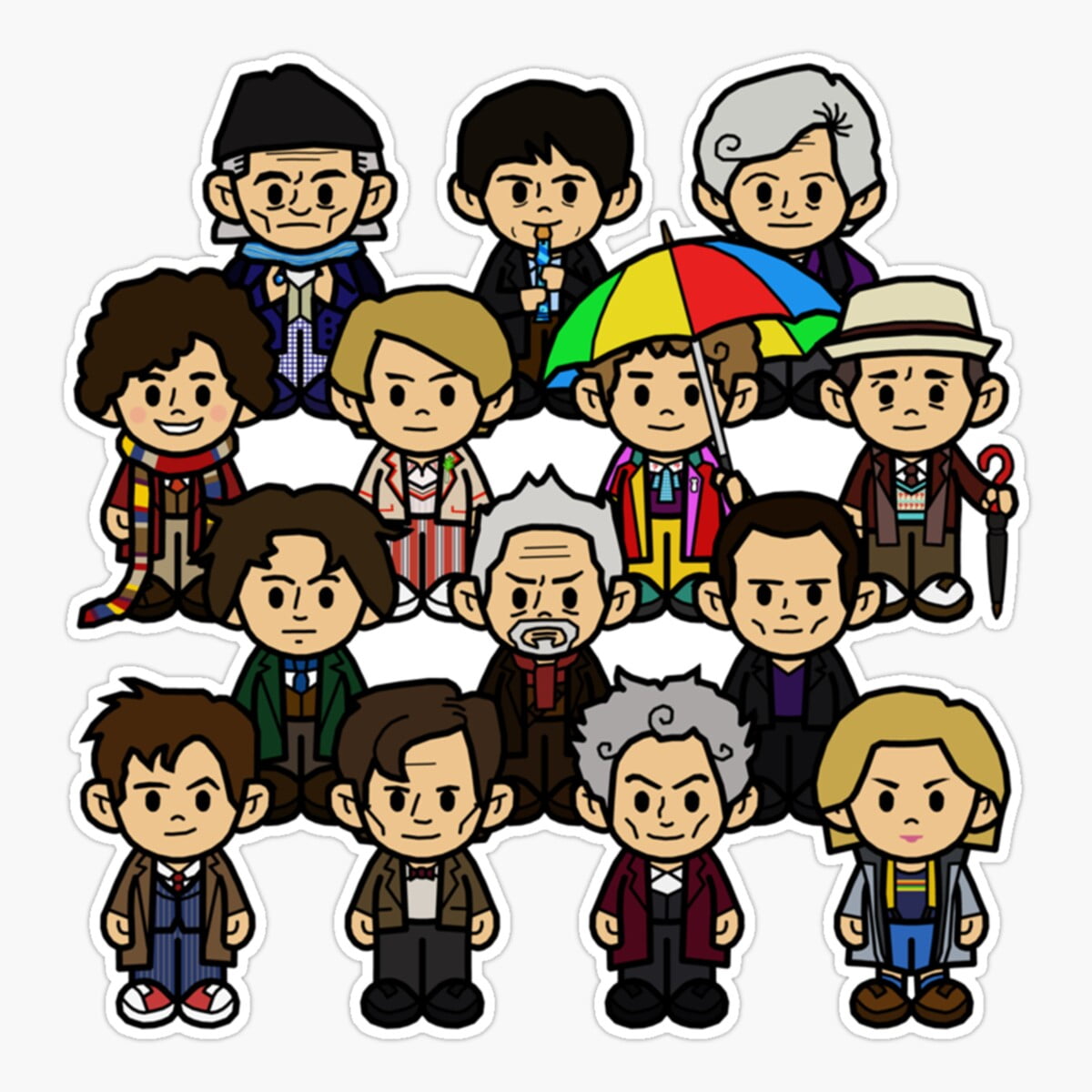 Maneki Time Lords Er, Phone Decal Water Bottle Stickers Car Decals ...