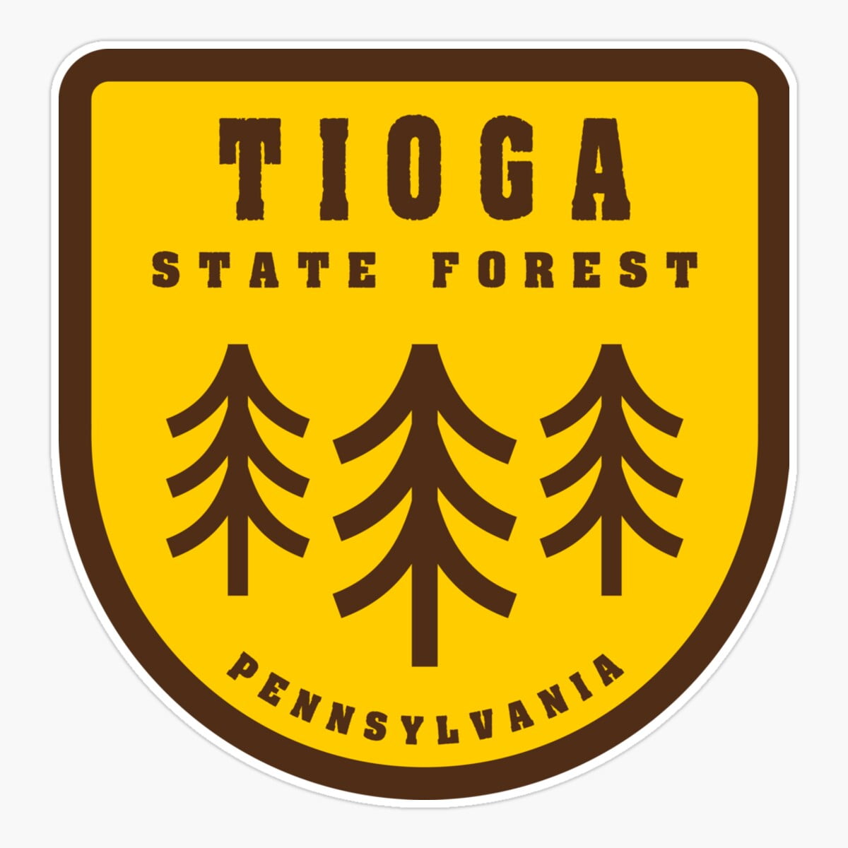 Maneki Tioga State Orest Pennsylvania Er, Phone Decal Water Bottle ...