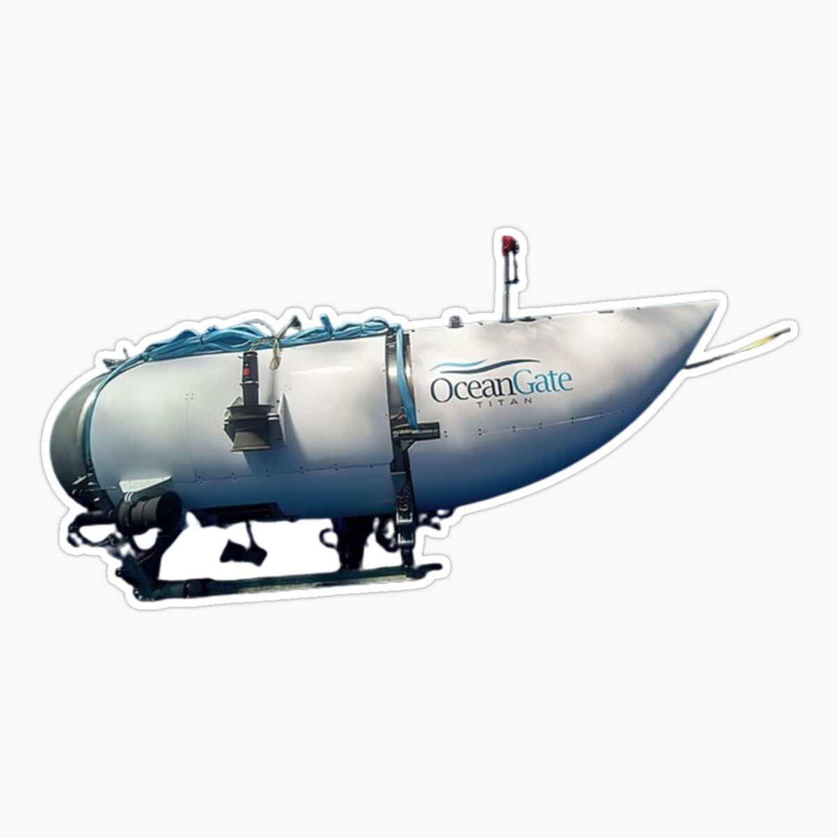 Maneki Titan Titanic Submarine Sticker, Phone Decal Water Bottle ...