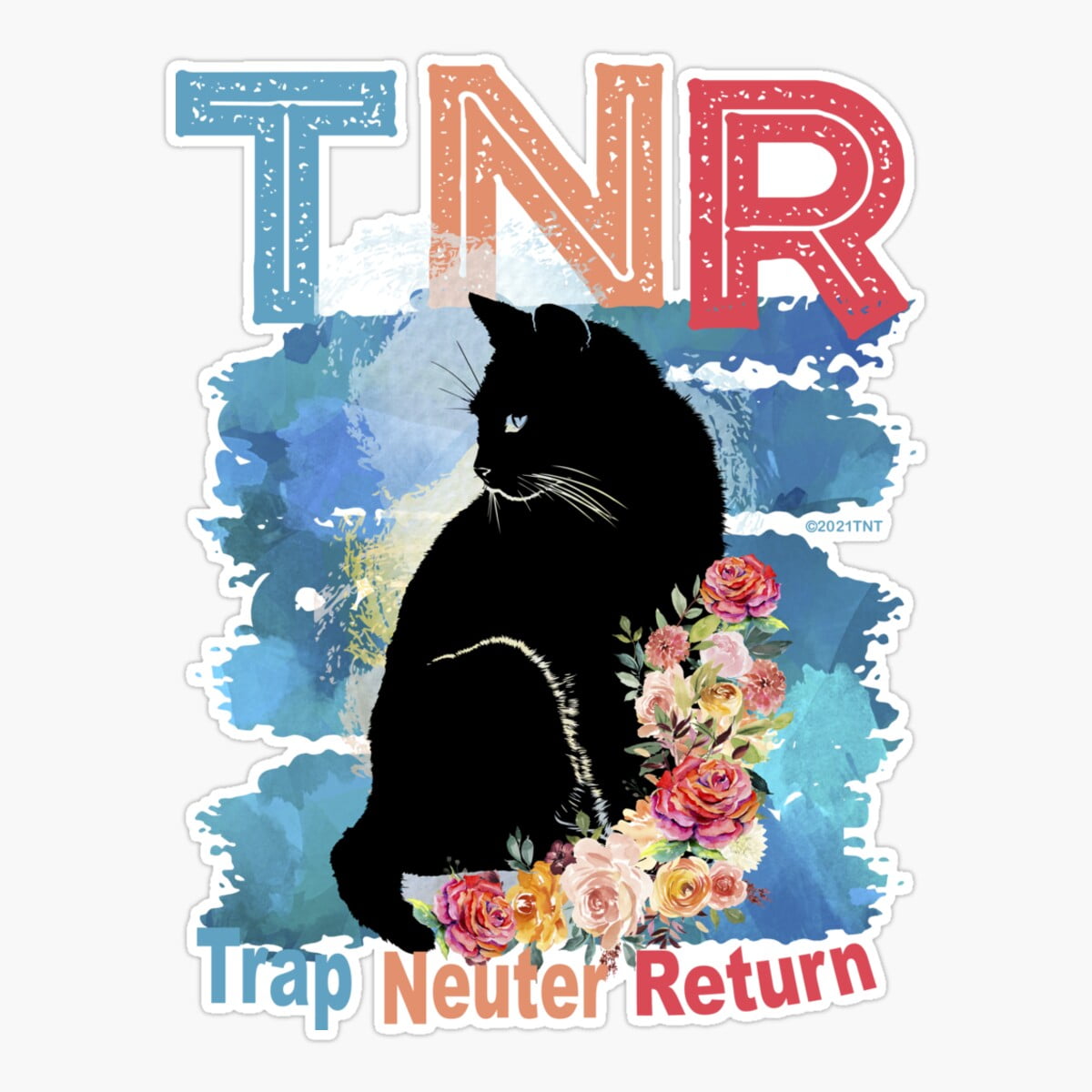 Maneki Tnr Trap Neuter Return Feral Cat Awareness Er, Phone Decal Water ...