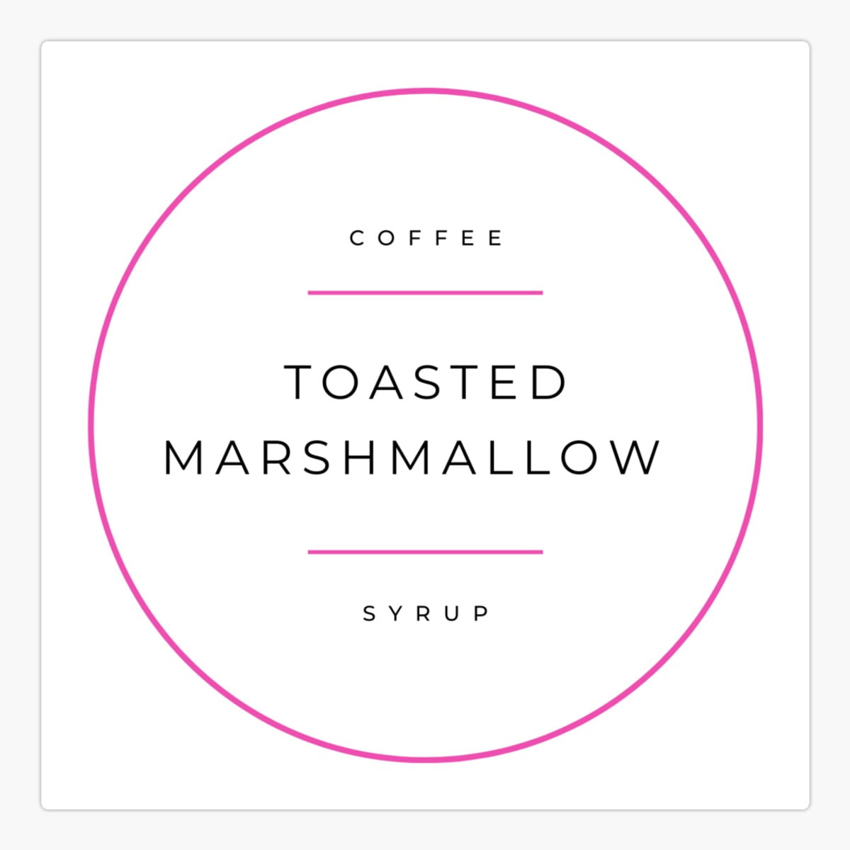 Maneki Toasted Marshmallow Label Sticker, Phone Decal Water Bottle ...