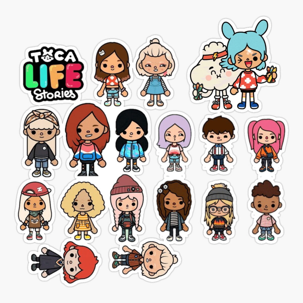 Maneki Toca Life World Er, Phone Decal Water Bottle Stickers Car Decals ...