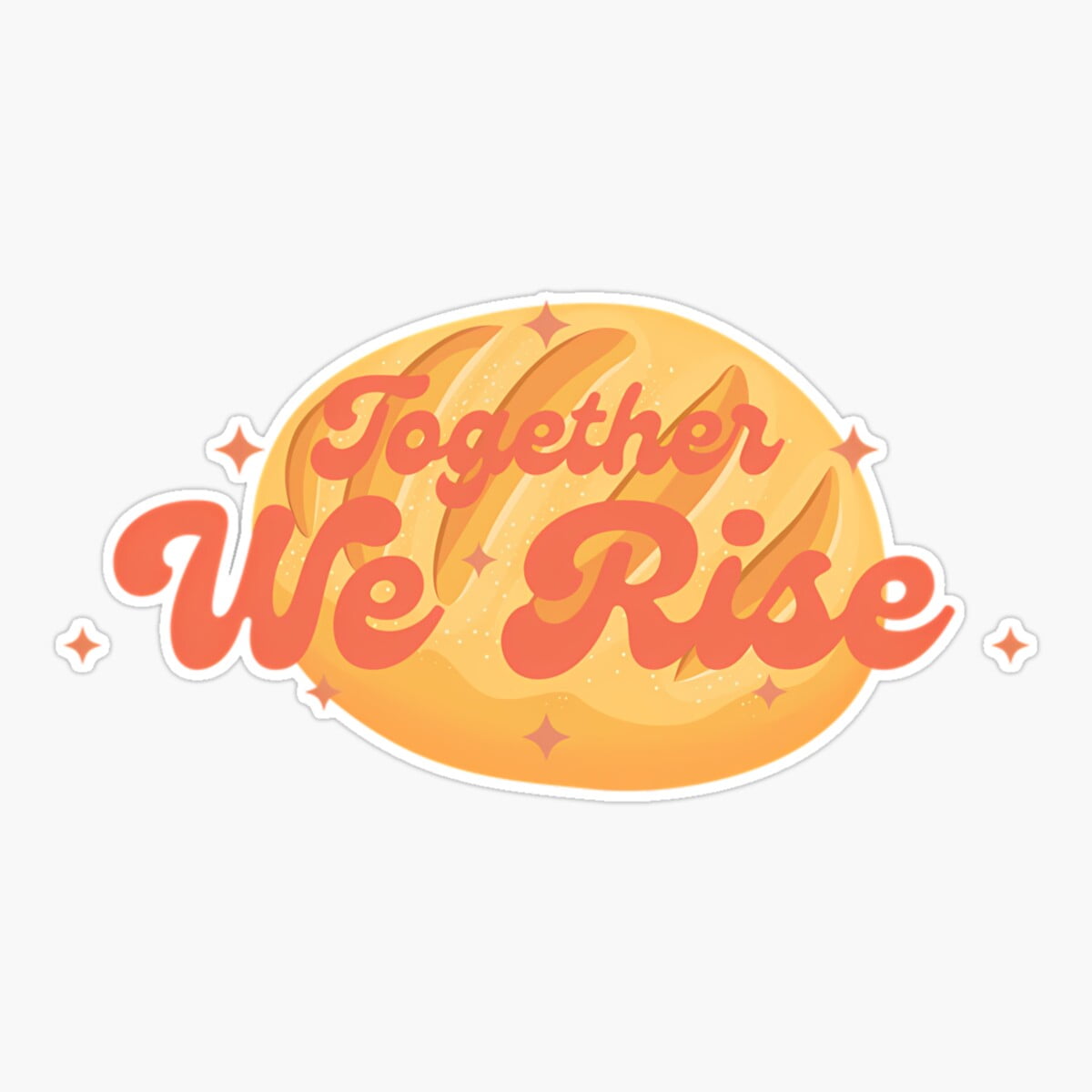 Maneki Together We Rise Bread Sticker, Phone Decal Water Bottle ...