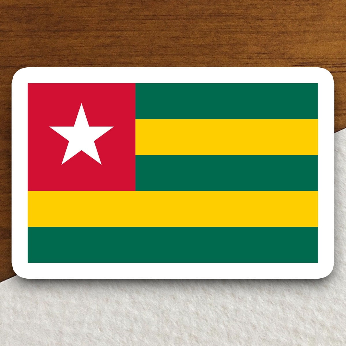 Maneki Togo Country Flag Sticker, International Country Sticker ...