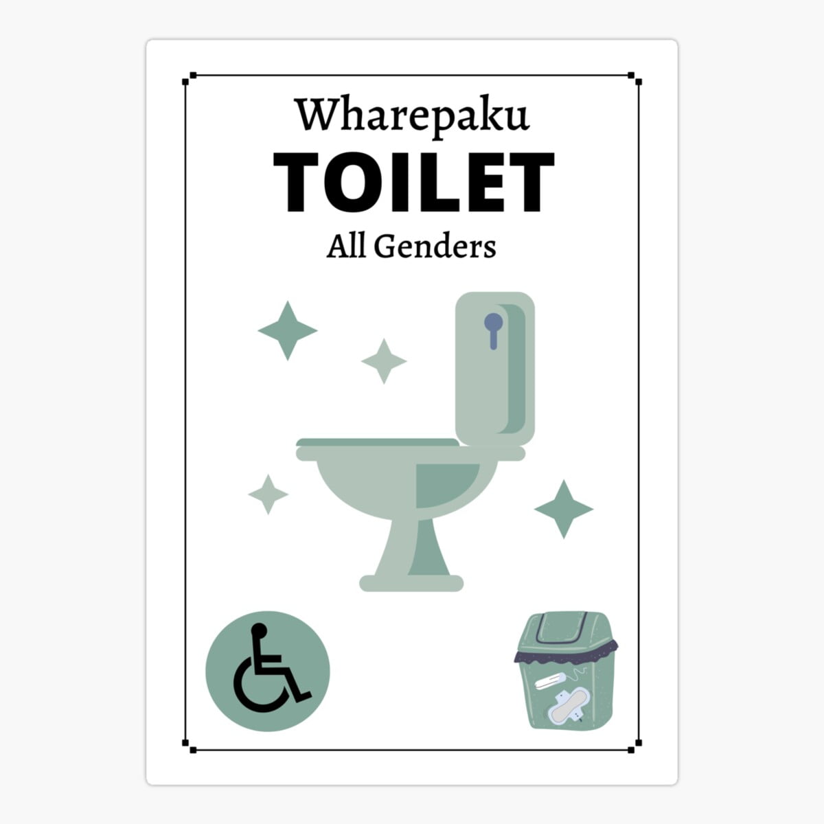 Maneki Toilet (Wharepaku) Gender Neutral (With Wheelchair And Sanitary ...