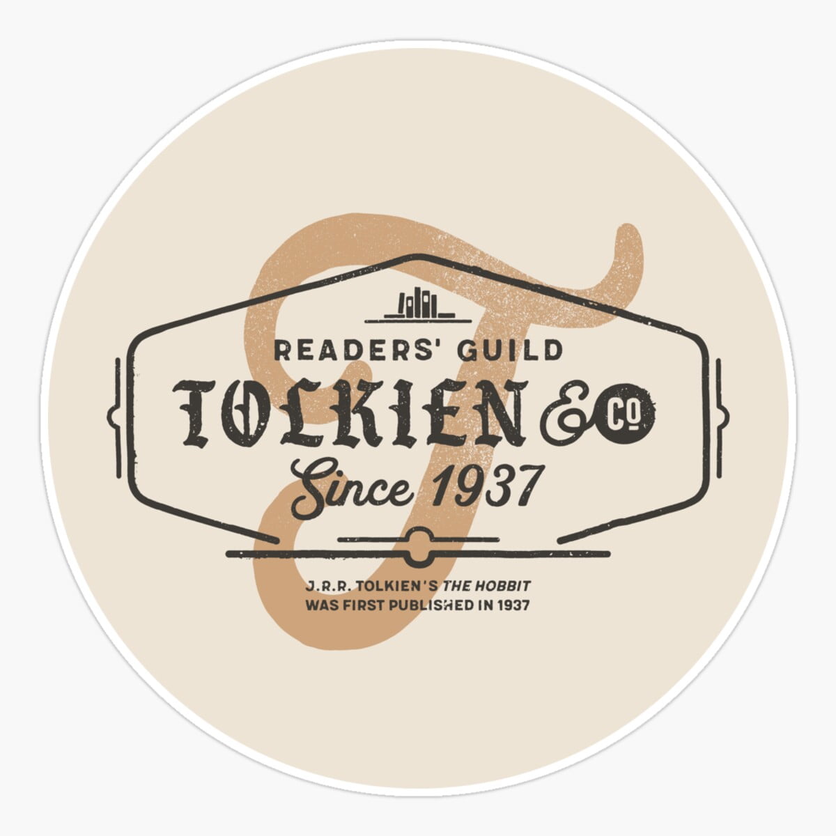 Maneki Tolkien Literary Book Club Sticker, Phone Decal Water Bottle ...