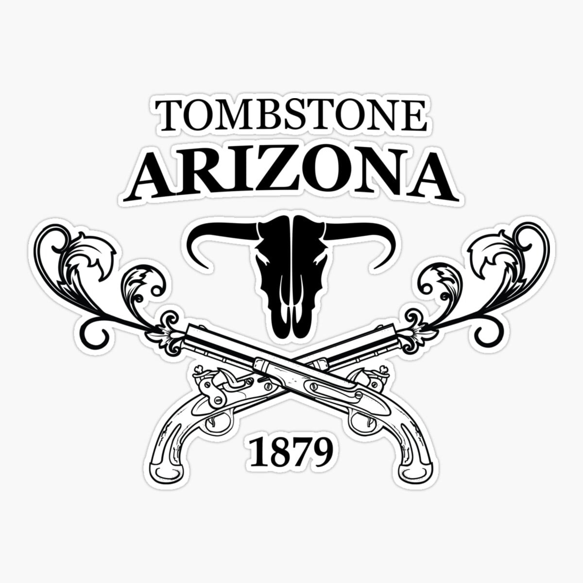 Maneki Tombstone Arizona Er, Phone Decal Water Bottle Stickers Car ...