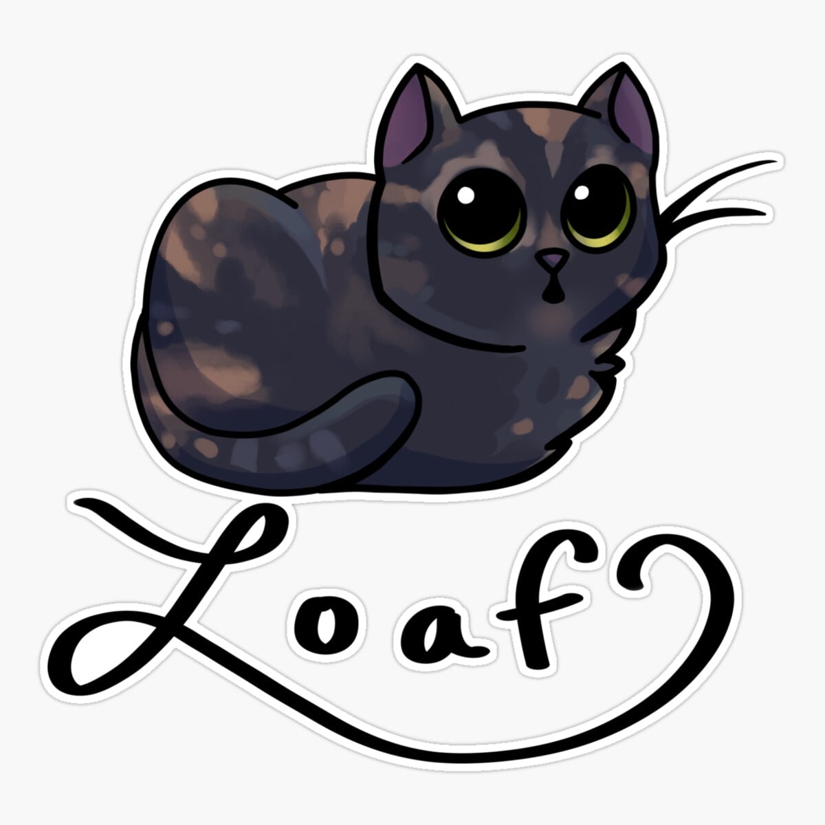 Maneki Tortie Loa Kitty Sticker, Phone Decal Water Bottle Stickers Car ...