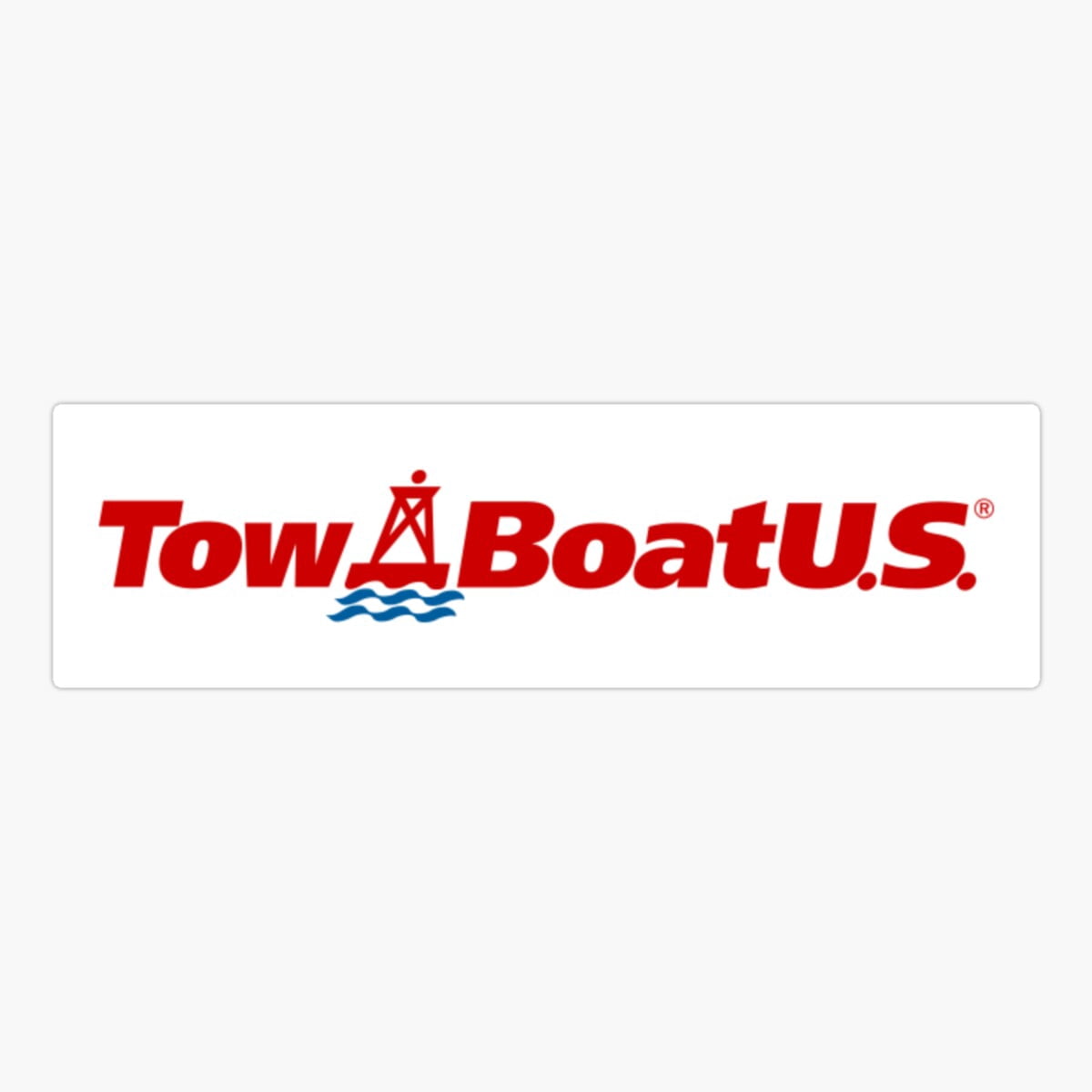 Maneki Tow Boat U.S. Logo Er, Phone Decal Water Bottle Stickers Car ...