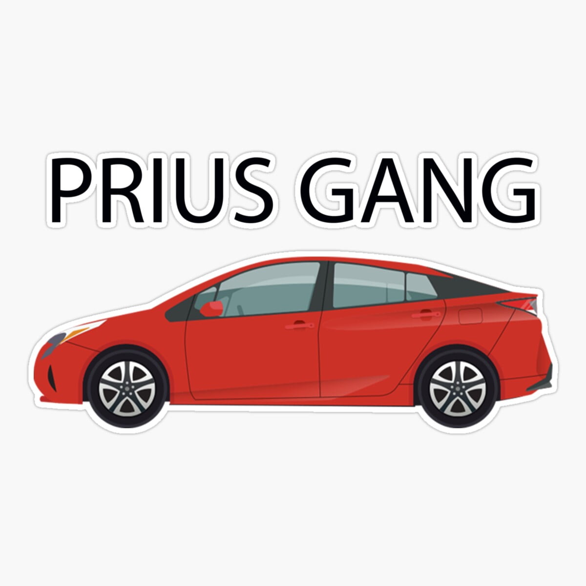 Maneki Toyota Prius Gang Sticker, Phone Decal Water Bottle Stickers Car ...
