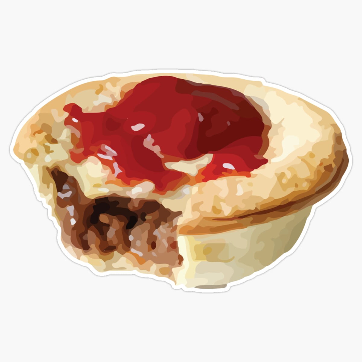 Maneki Traditional Australian Meat Pie Er, Phone Decal Water Bottle ...