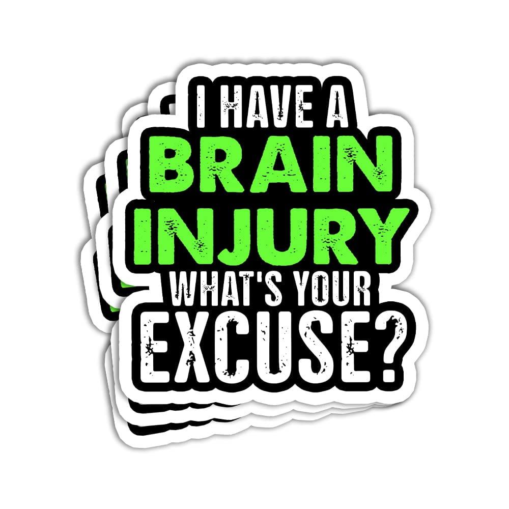 Maneki Traumatic Brain Injury Warrior Sticker TBI Survivor Sticker ...
