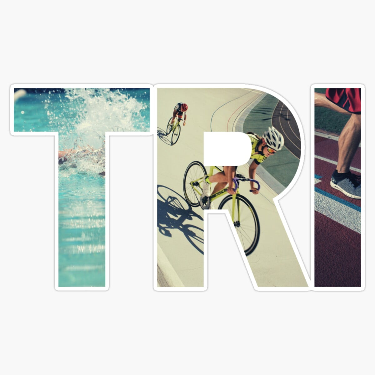 Maneki Tri (Triathlon) Er, Phone Decal Water Bottle Stickers Car Decals ...