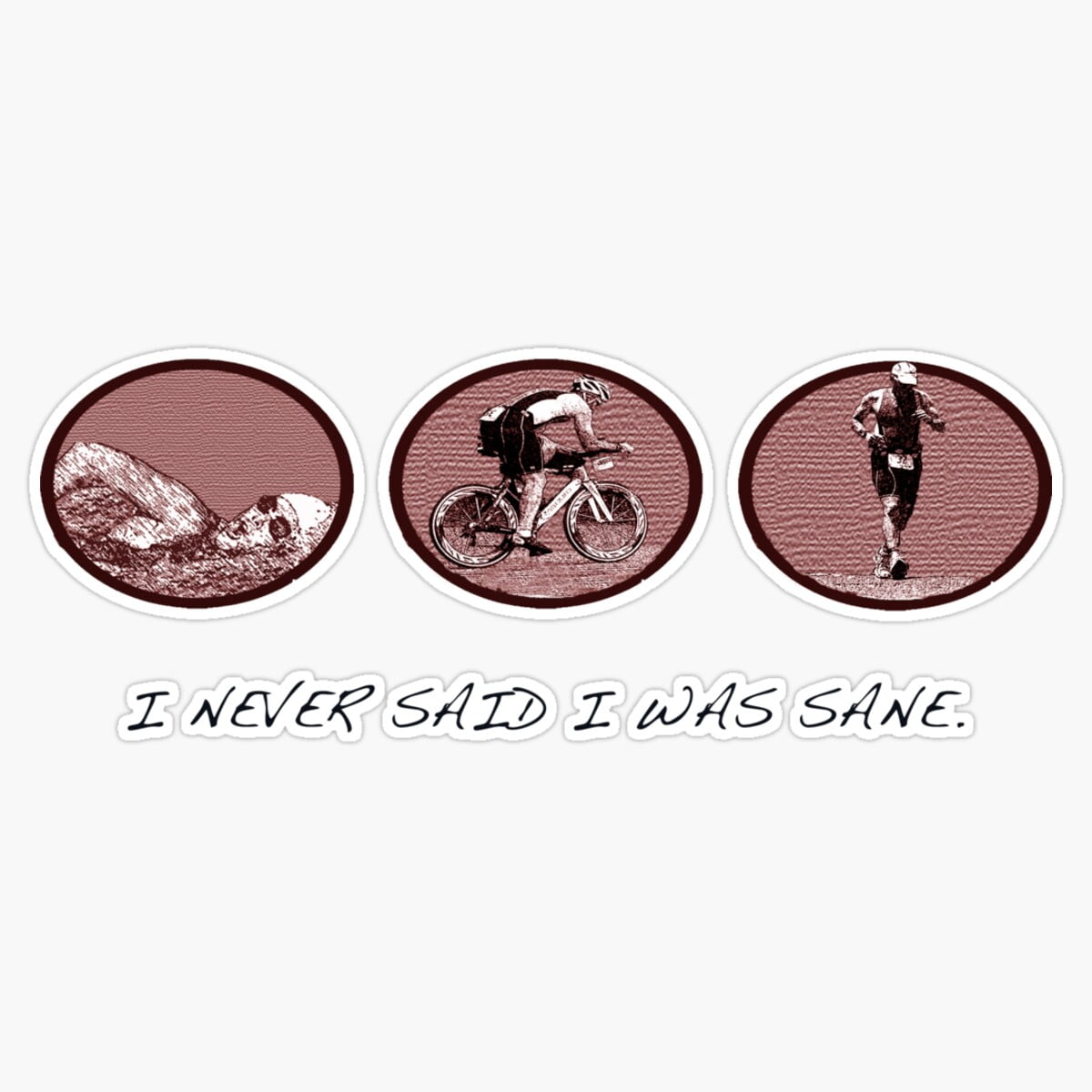 Maneki Triathlon Crazy 2 Er, Phone Decal Water Bottle Stickers Car ...