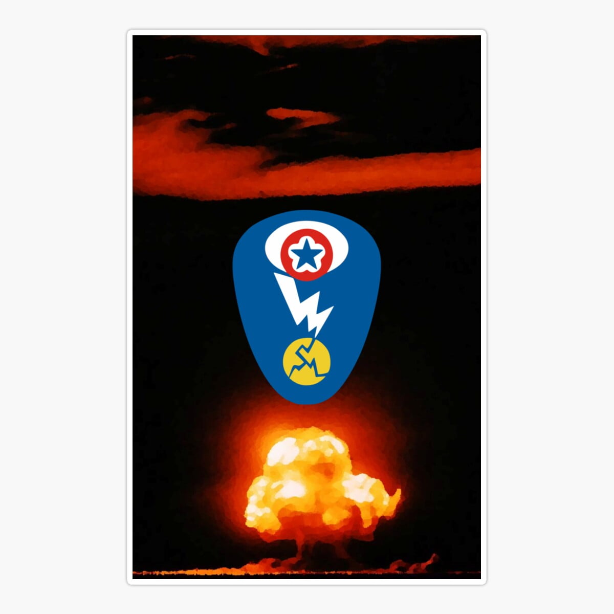 Maneki Trinity Test - Manhattan Project Sticker, Phone Decal Water ...