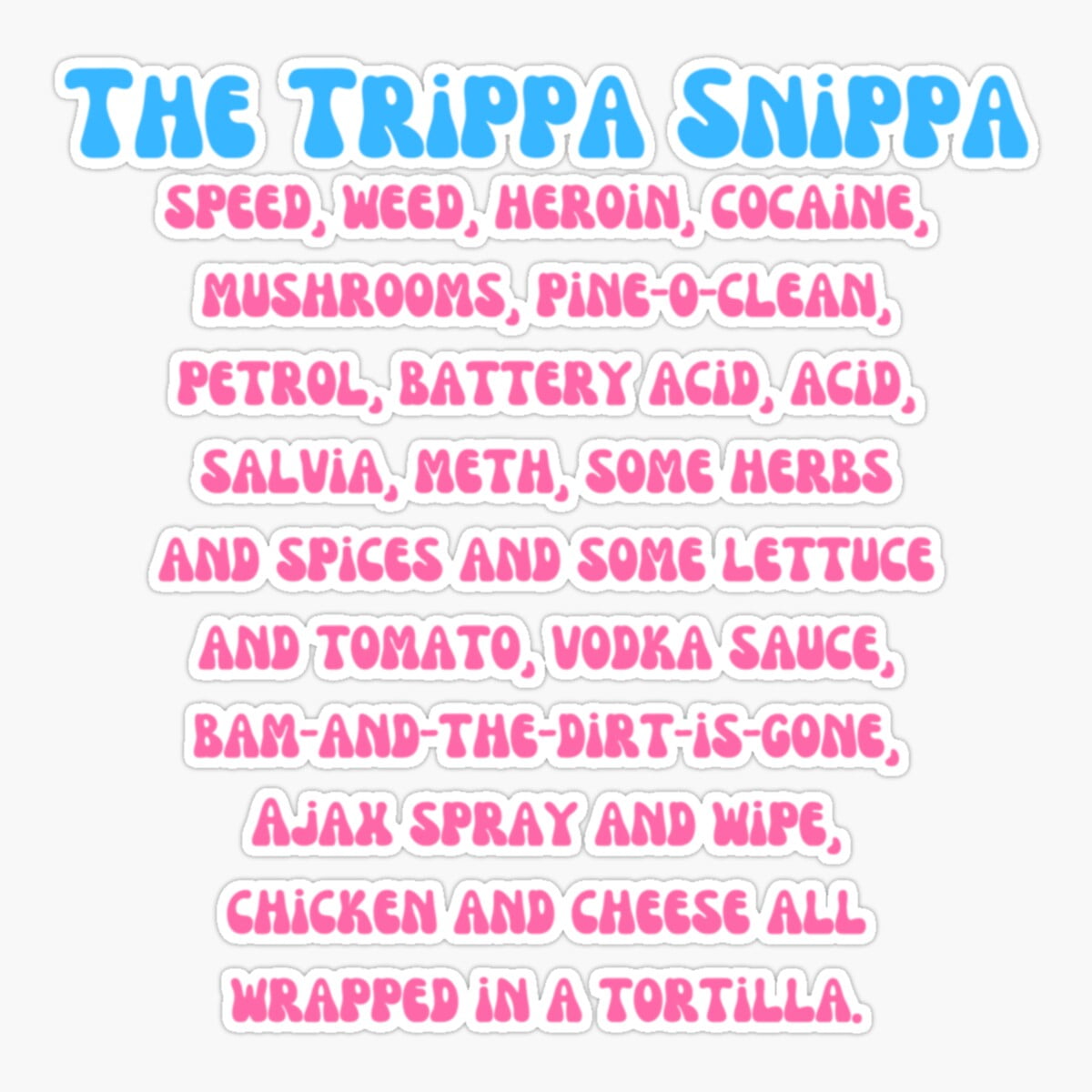Maneki Trippa Snippa Recipe - The Big Lez Show Sticker, Phone Decal ...