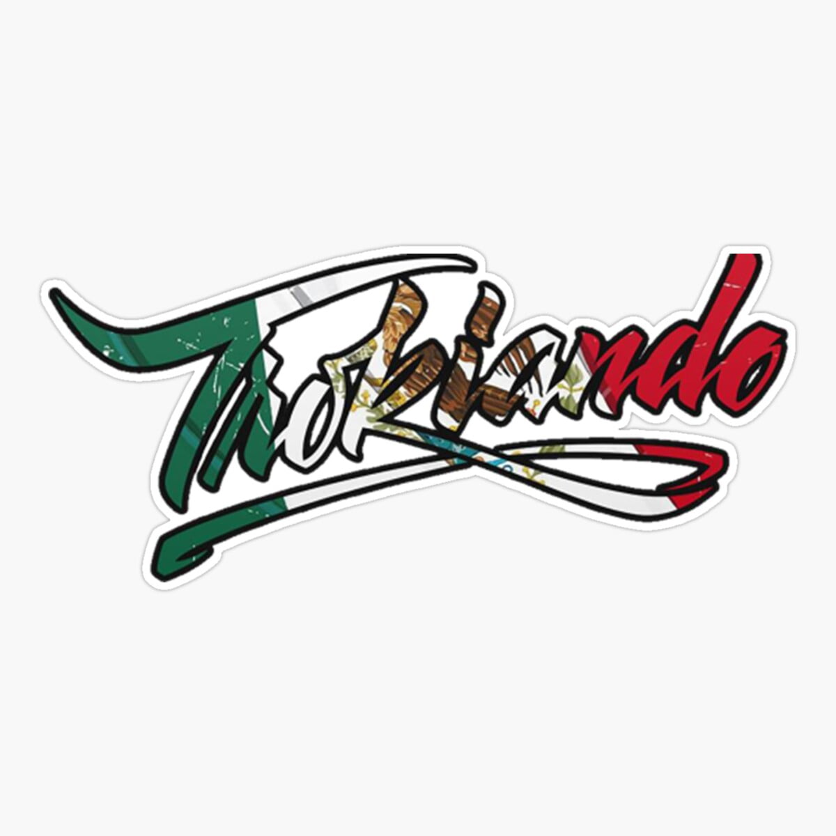 Maneki Trokiando - Mexico Logo Sticker, Phone Decal Water Bottle Stickers Car Decals, Funny ...